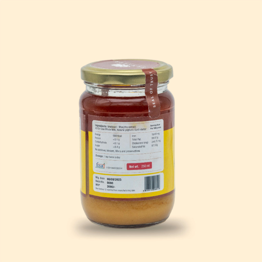 Shatavari Manjitha Ghrut Ayurghee - 250ml – Kishor Agro Products